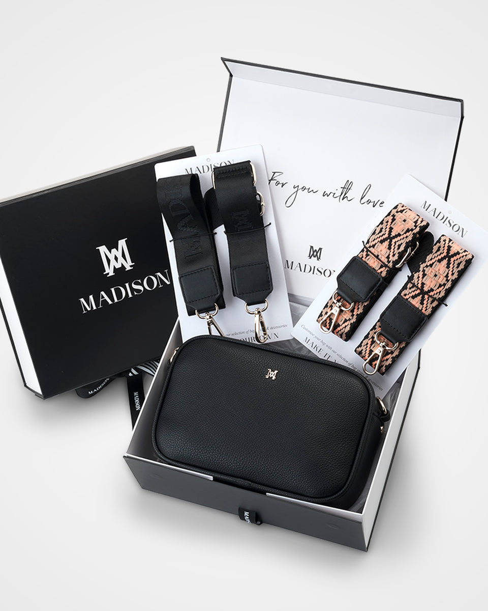 Madison Handbag & Straps Giftbox "Wear it 3 Ways" - Monica Crossbody ...