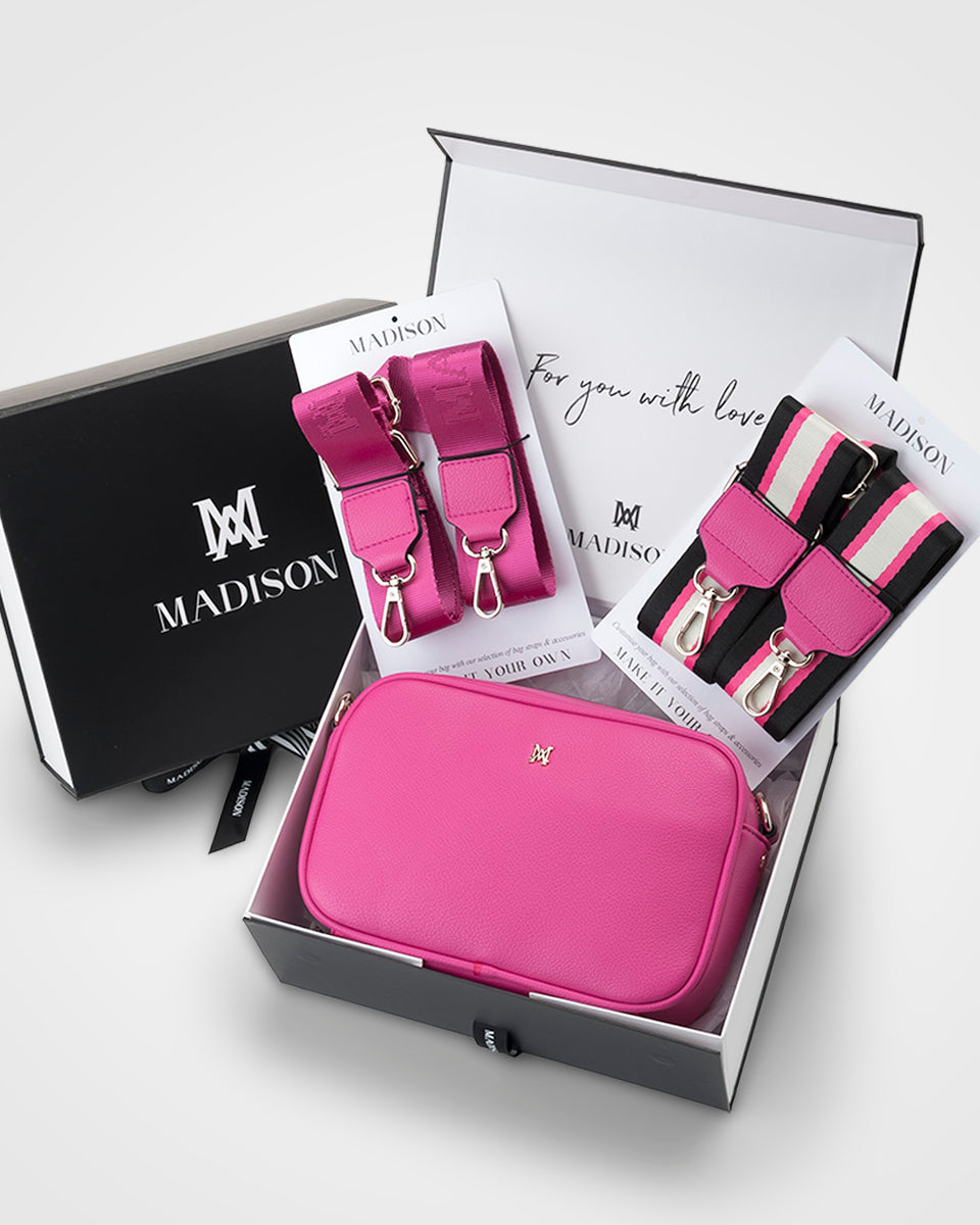 Madison Handbag & Straps Giftbox "Wear it 3 Ways" - Monica Crossbody ...