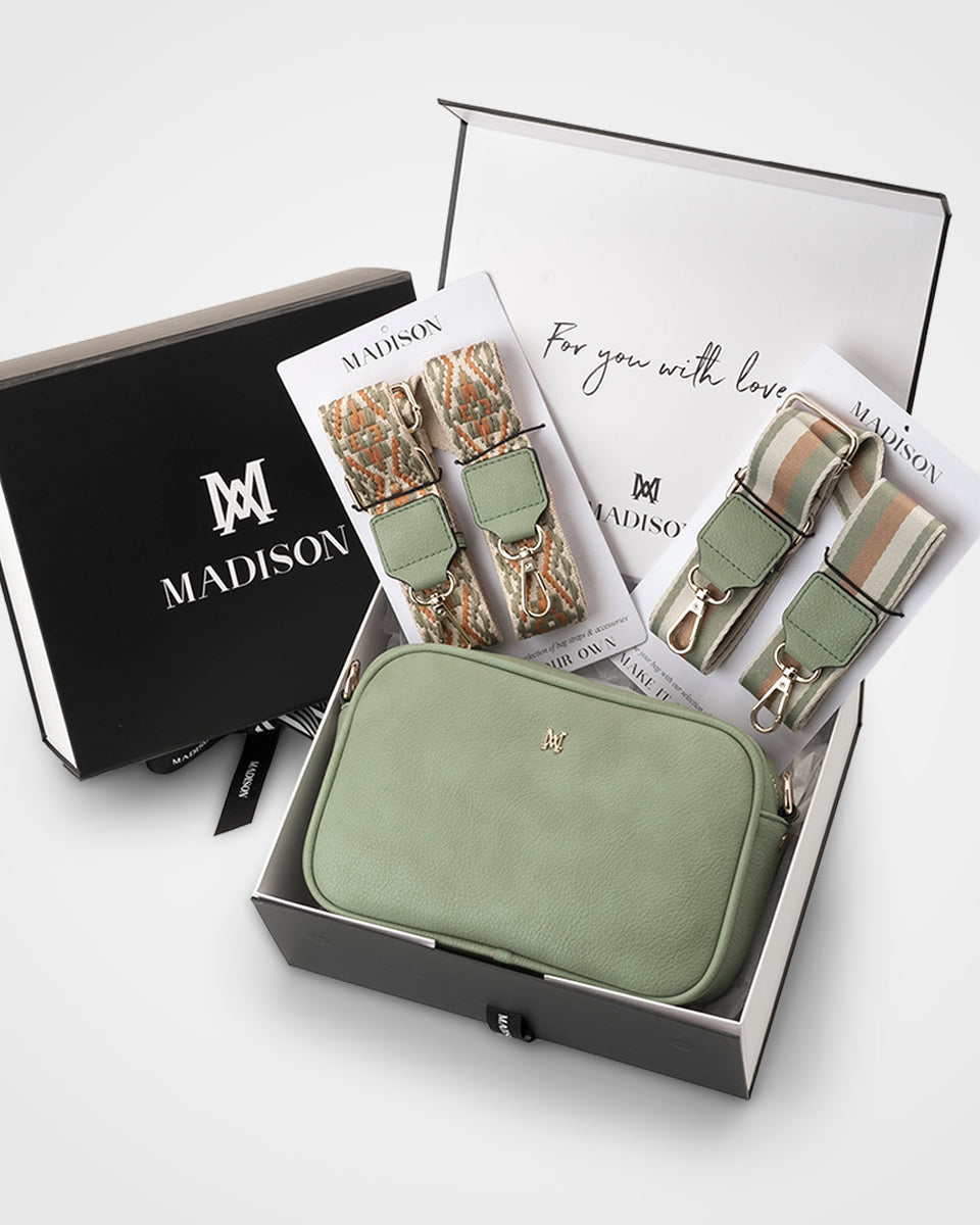 Madison Handbag & Straps Giftbox "Wear it 3 Ways" - Monica Crossbody ...