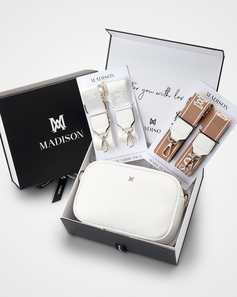 Madison Handbag & Straps Giftbox "Wear it 3 Ways" - Monica Crossbody ...