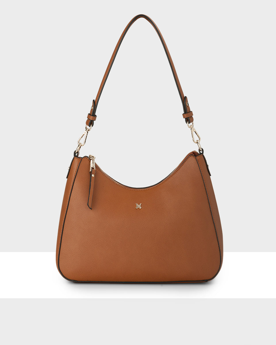 Madison Rory Large Hobo Shoulder Bag - Lt Tan – Madison Accessories