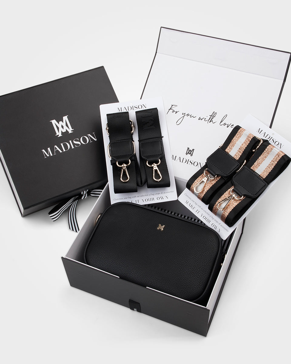 Madison Handbag & Straps Giftbox "Wear it 3 Ways" - Monica Crossbody ...