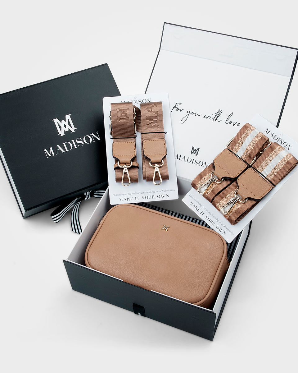 Madison Handbag & Straps Giftbox "Wear it 3 Ways" - Monica Crossbody ...
